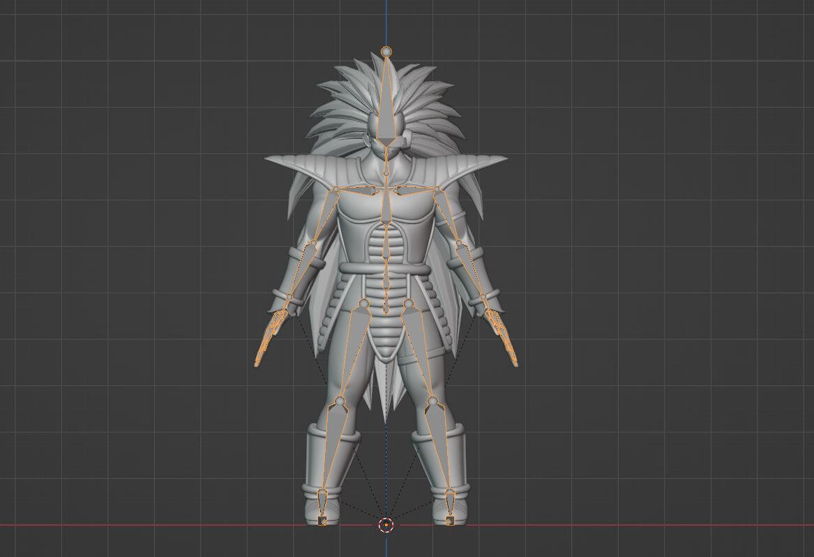 Raditz - Dragonball 3D Model by Summerforce