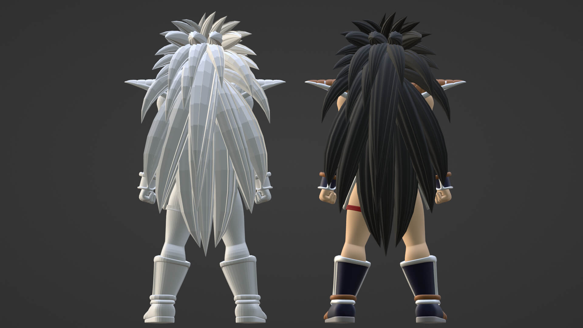 Raditz - Dragonball 3D Model by Summerforce
