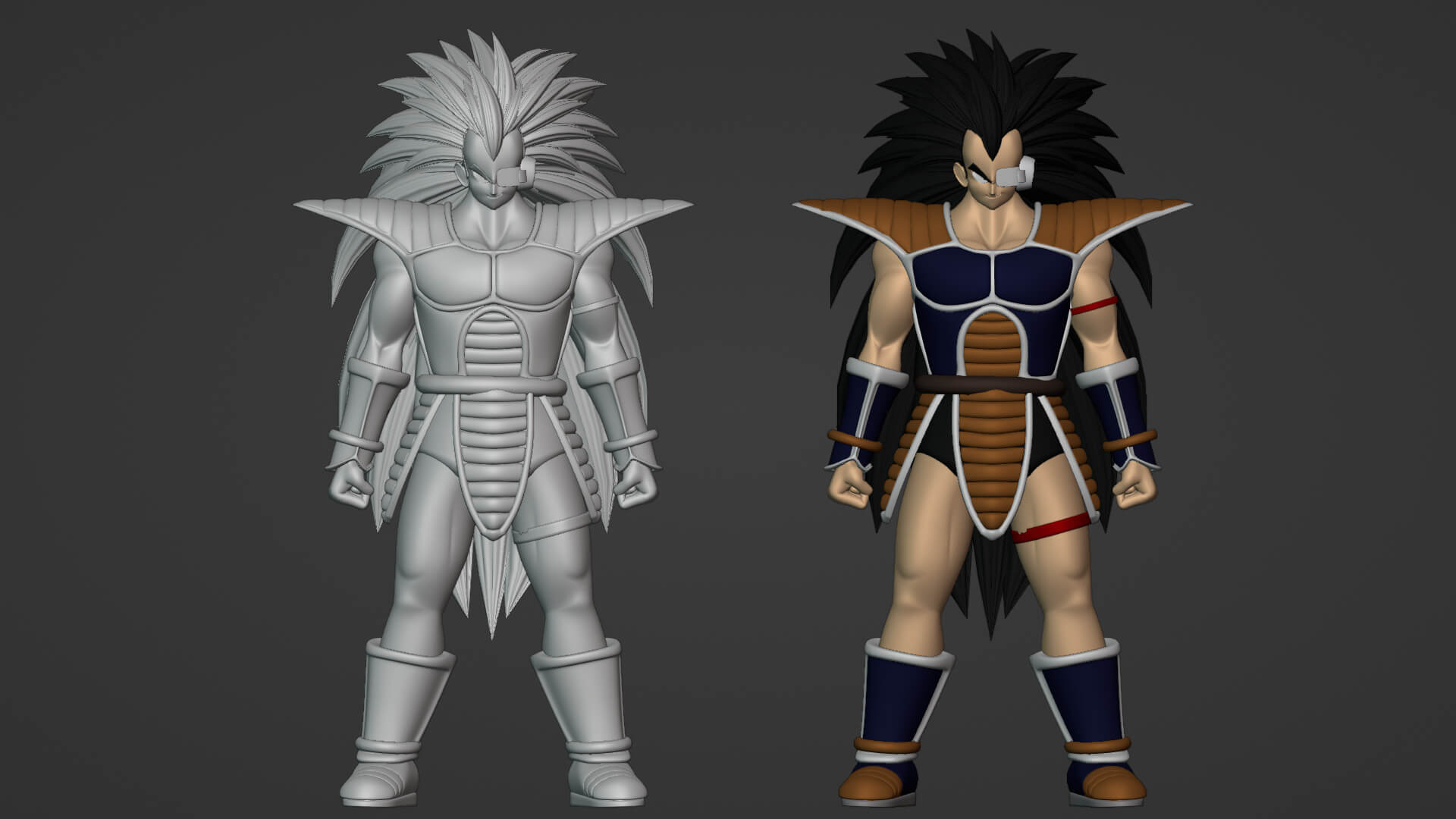 Raditz - Dragonball 3D Model by Summerforce