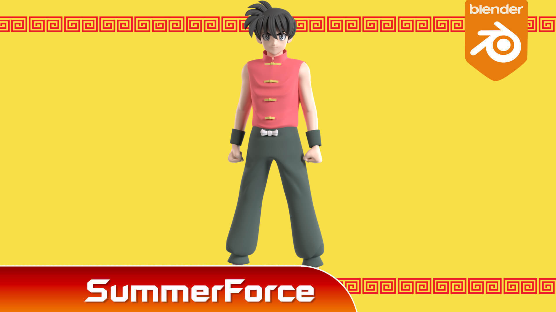 Ranma Saotome - Ranma 3D Model by Summerforce