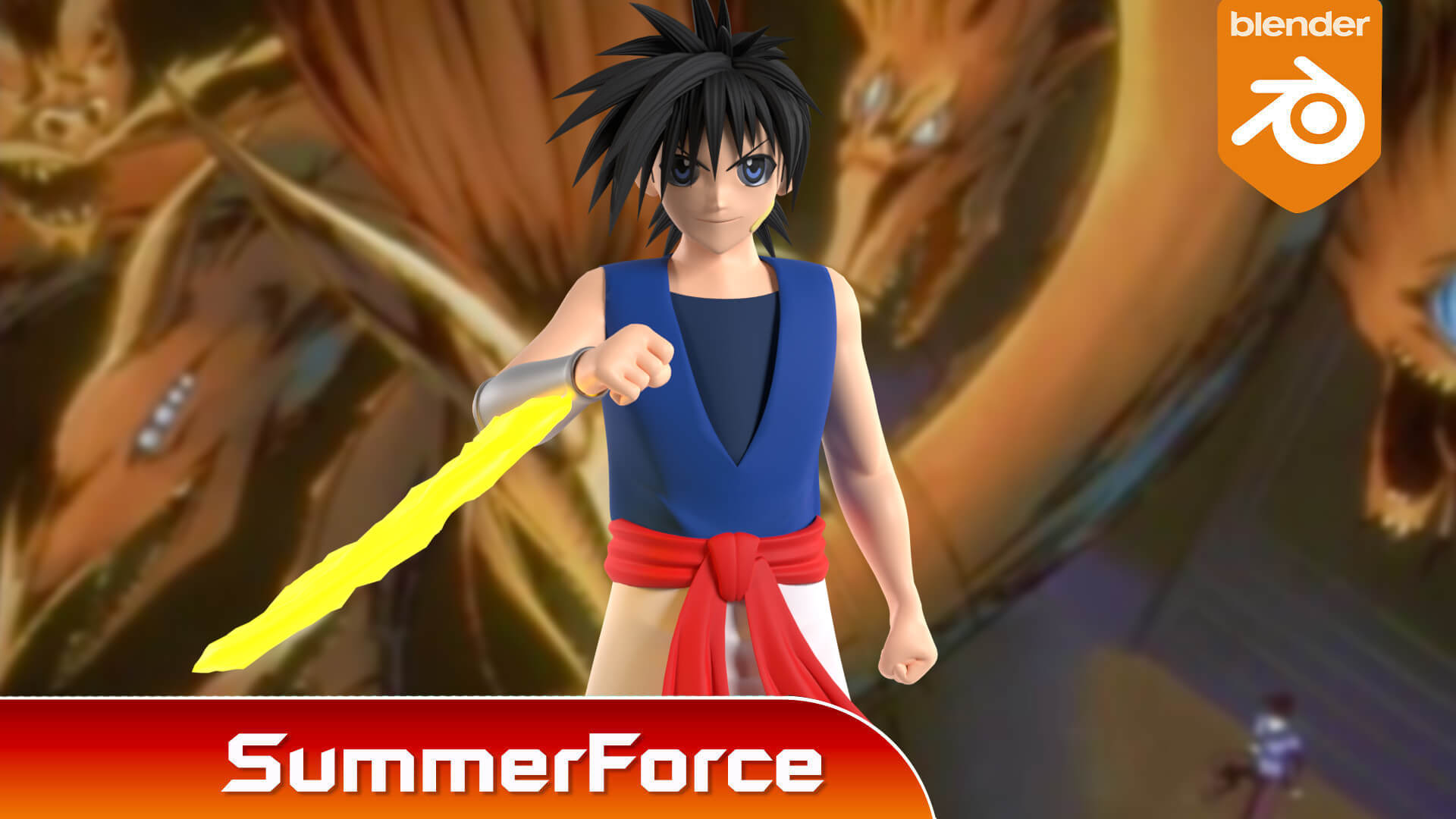 Recca Hanabishi - Flame of Recca 3D Model by Summerforce