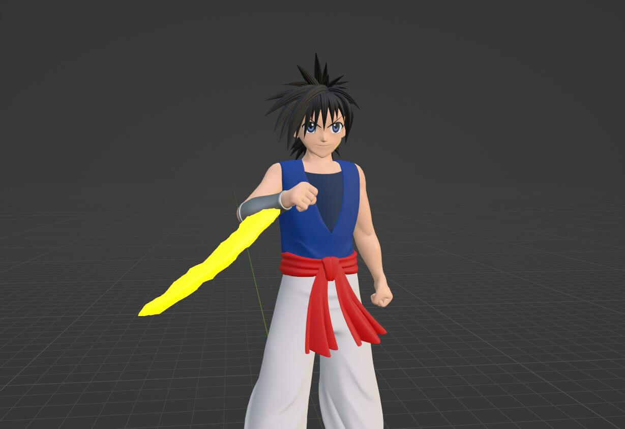 Recca Hanabishi - Flame of Recca 3D Model by Summerforce