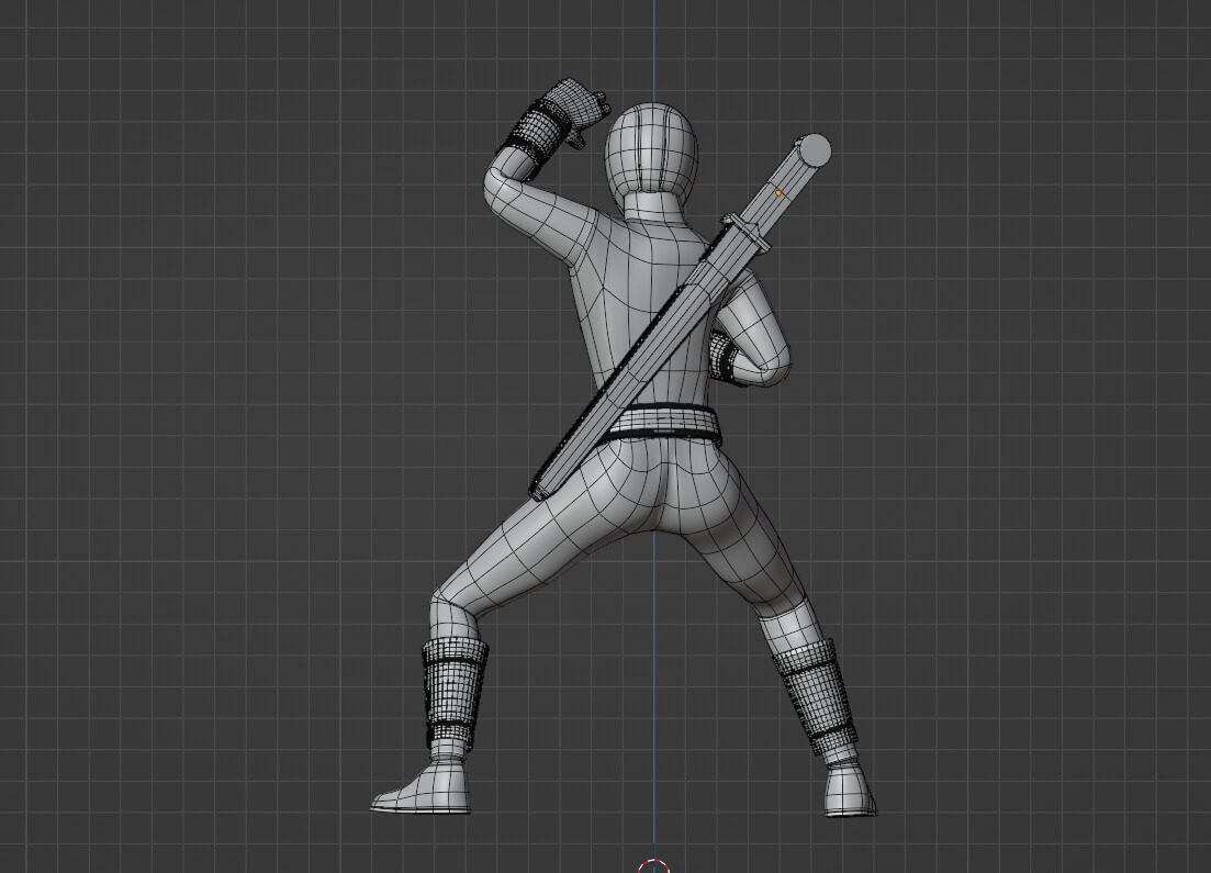 Red Aquitian Ranger - Mighty Morphin Alien Rangers 3D Model by Summerforce