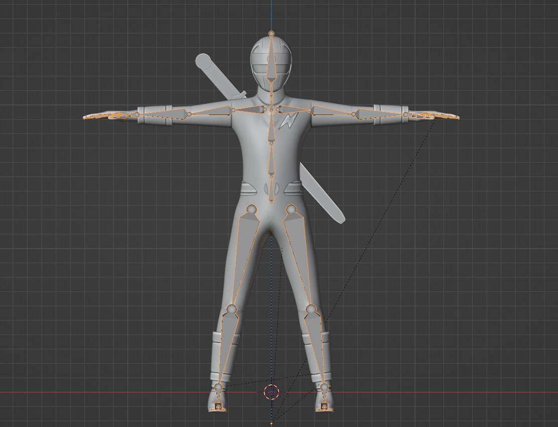 Red Aquitian Ranger - Mighty Morphin Alien Rangers 3D Model by Summerforce