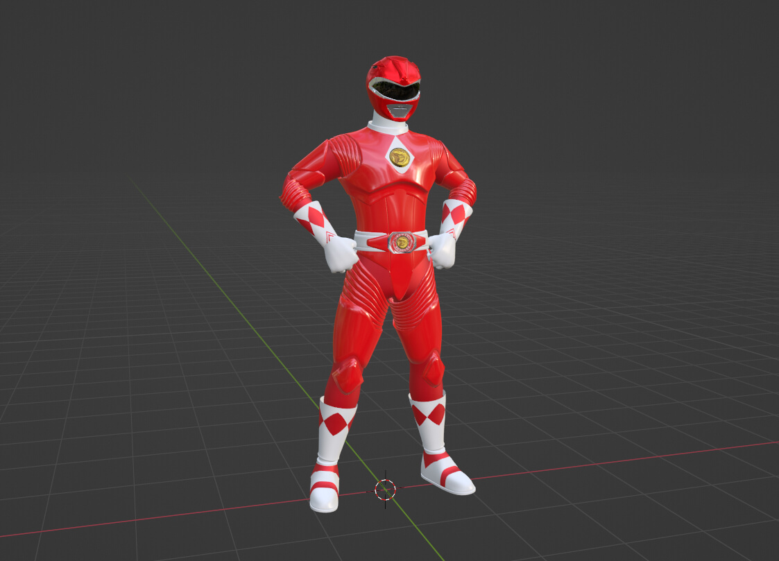 Red Ranger - Mighty Morphin Power Rangers The Movie 3D Model by Summerforce