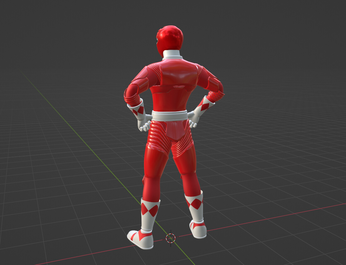 Red Ranger - Mighty Morphin Power Rangers The Movie 3D Model by Summerforce