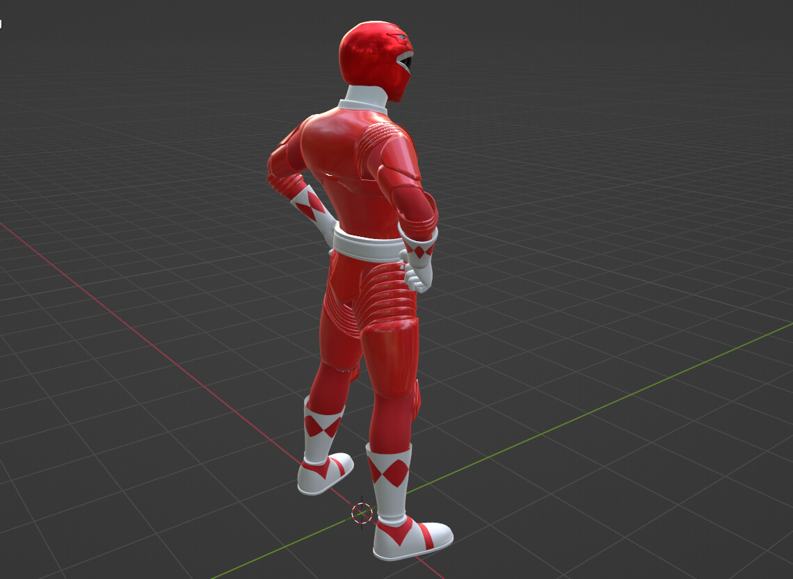 Red Ranger - Mighty Morphin Power Rangers The Movie 3D Model by Summerforce