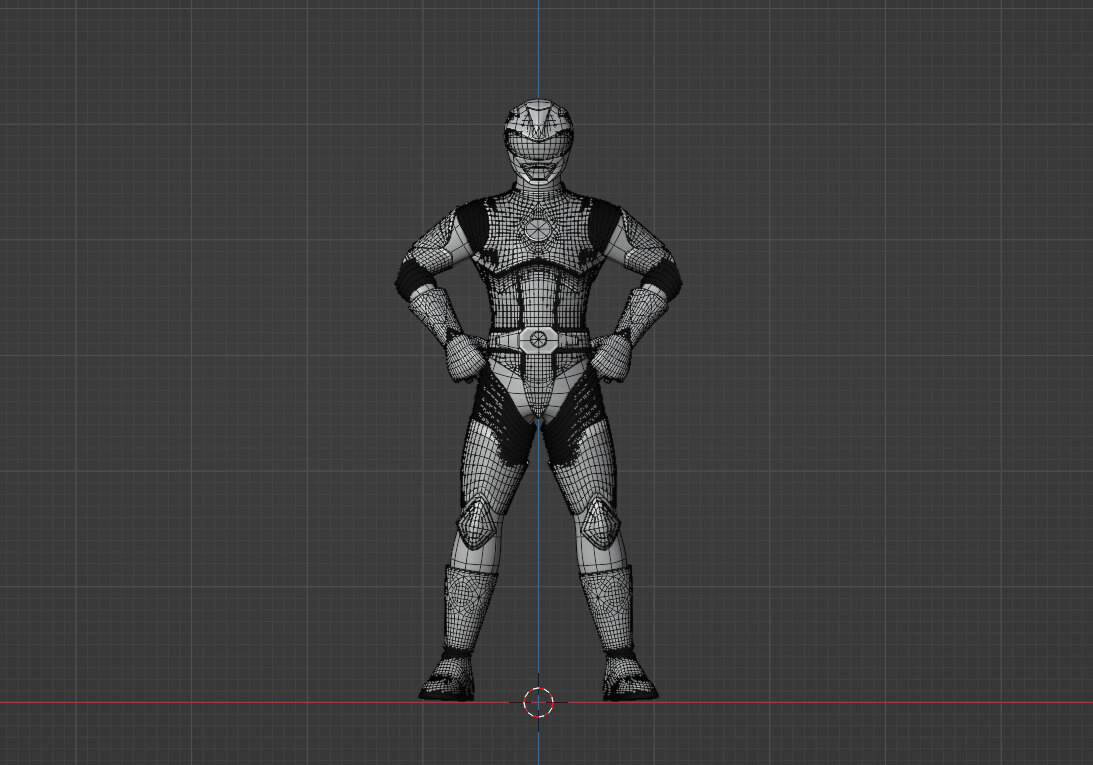 Red Ranger - Mighty Morphin Power Rangers The Movie 3D Model by Summerforce