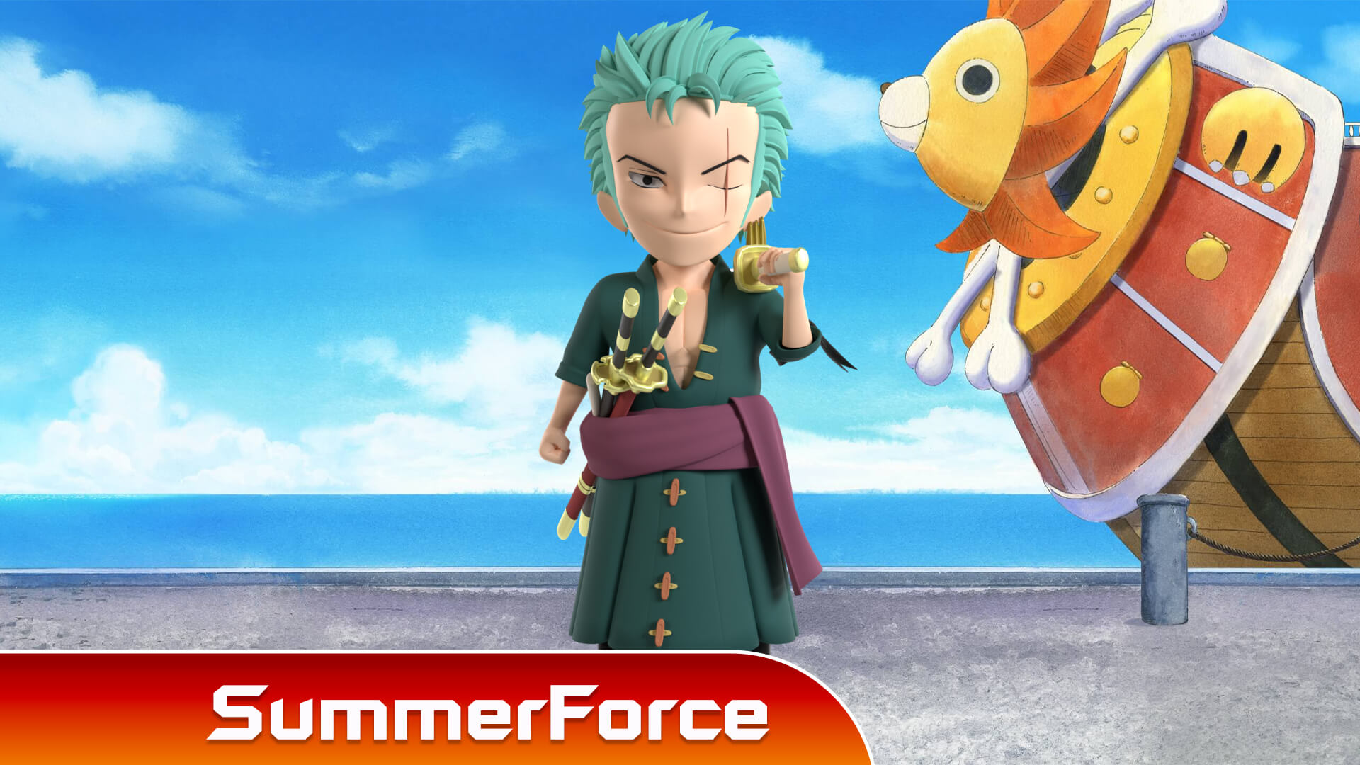 Roronoa Zoro SD - One Piece 3D Model by Summerforce