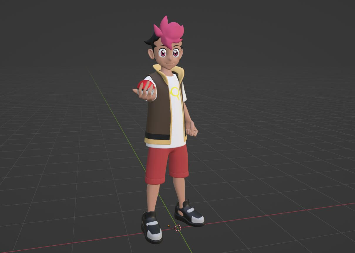 Roy - Pokémon Horizons 3D Model by Summerforce