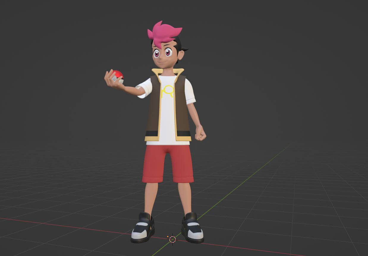 Roy - Pokémon Horizons 3D Model by Summerforce