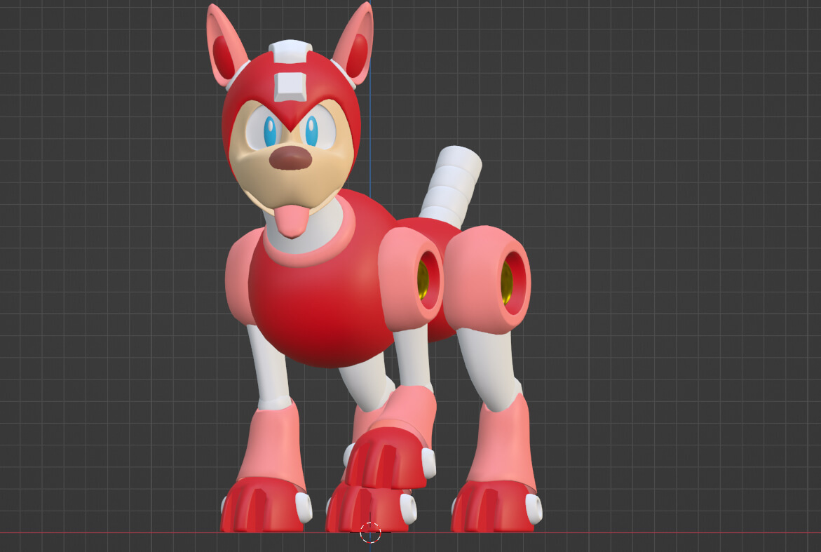 Rush - Megaman 3D Model by Summerforce