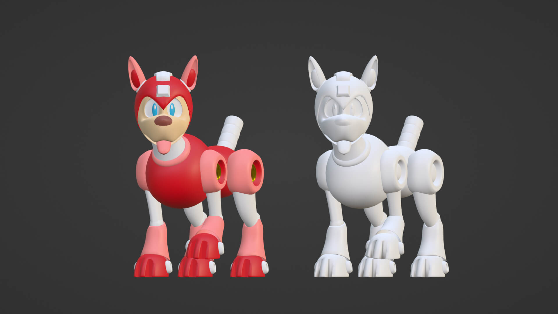 Rush - Megaman 3D Model by Summerforce