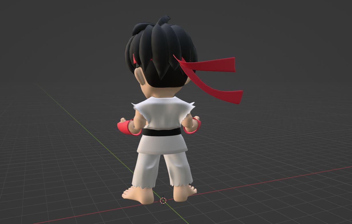 Ryu Sd - Street Fighter 3D Model by Summerforce
