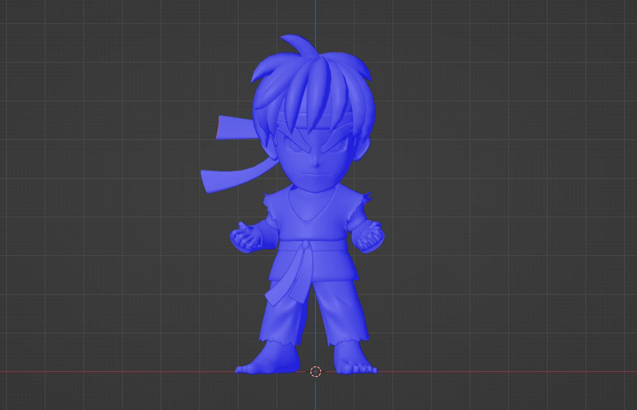 Ryu Sd - Street Fighter 3D Model by Summerforce