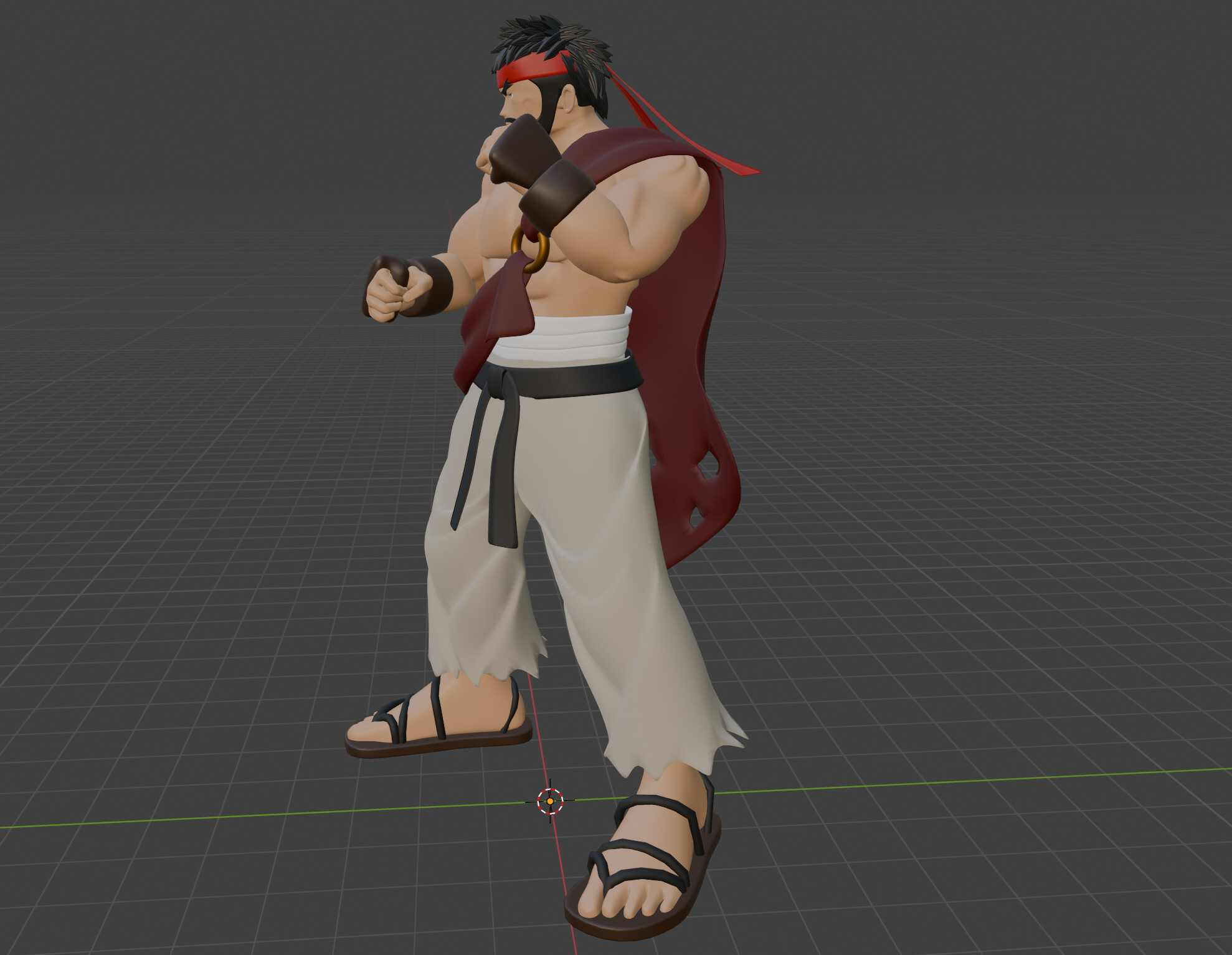 Ryu - Street Fighter 3D Model by Summerforce