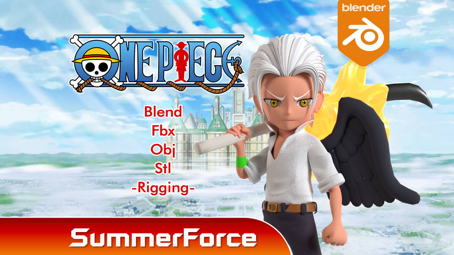 S-Hawk Seraphim - One Piece 3D Model by Summerforce