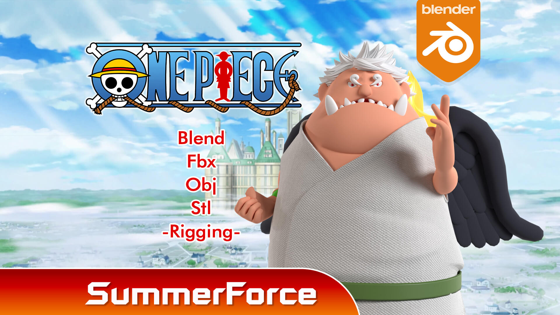 S-Shark Seraphim - One Piece 3D Model by Summerforce