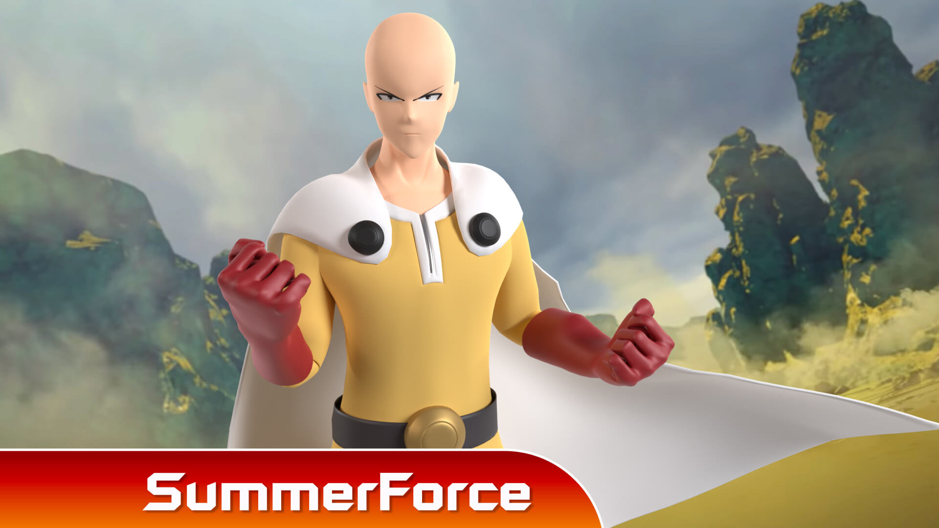 Saitama - One Punch Man 3D Model by Summerforce