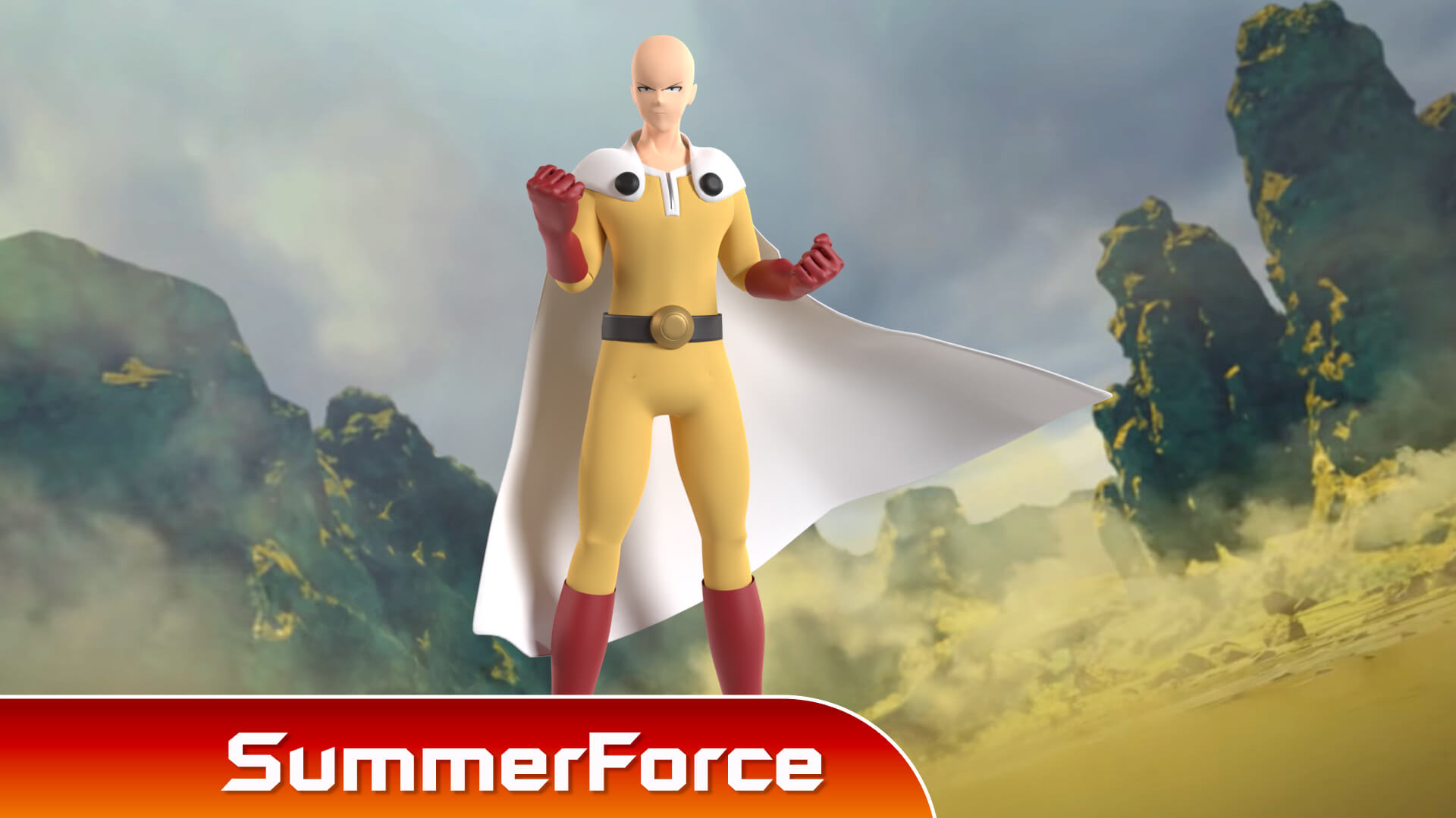 Saitama - One Punch Man 3D Model by Summerforce