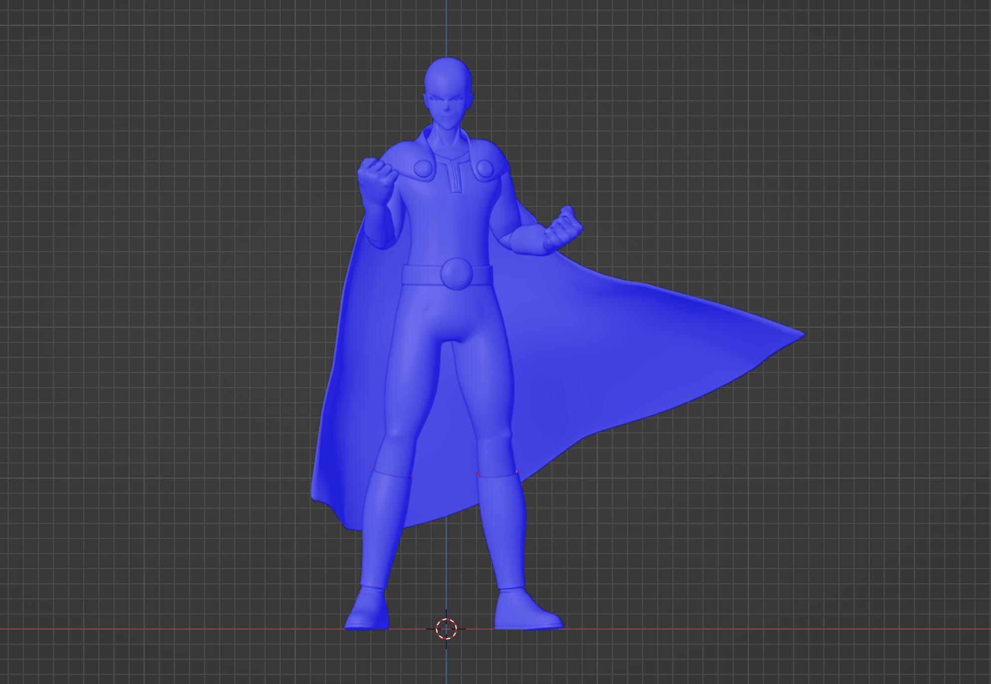 Saitama - One Punch Man 3D Model by Summerforce