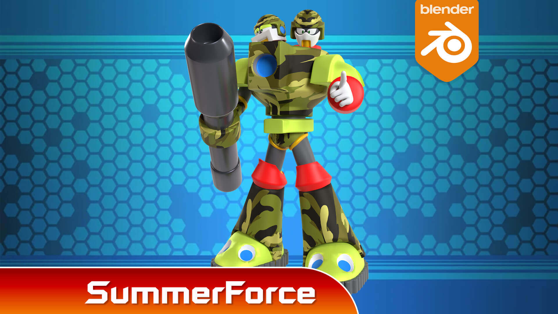 Searchman - Megaman 3D Model by Summerforce