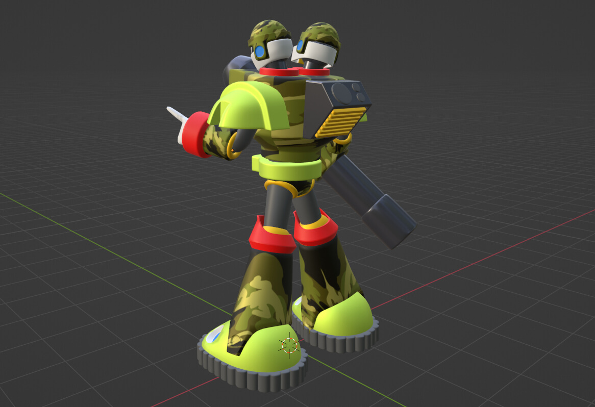Searchman - Megaman 3D Model by Summerforce
