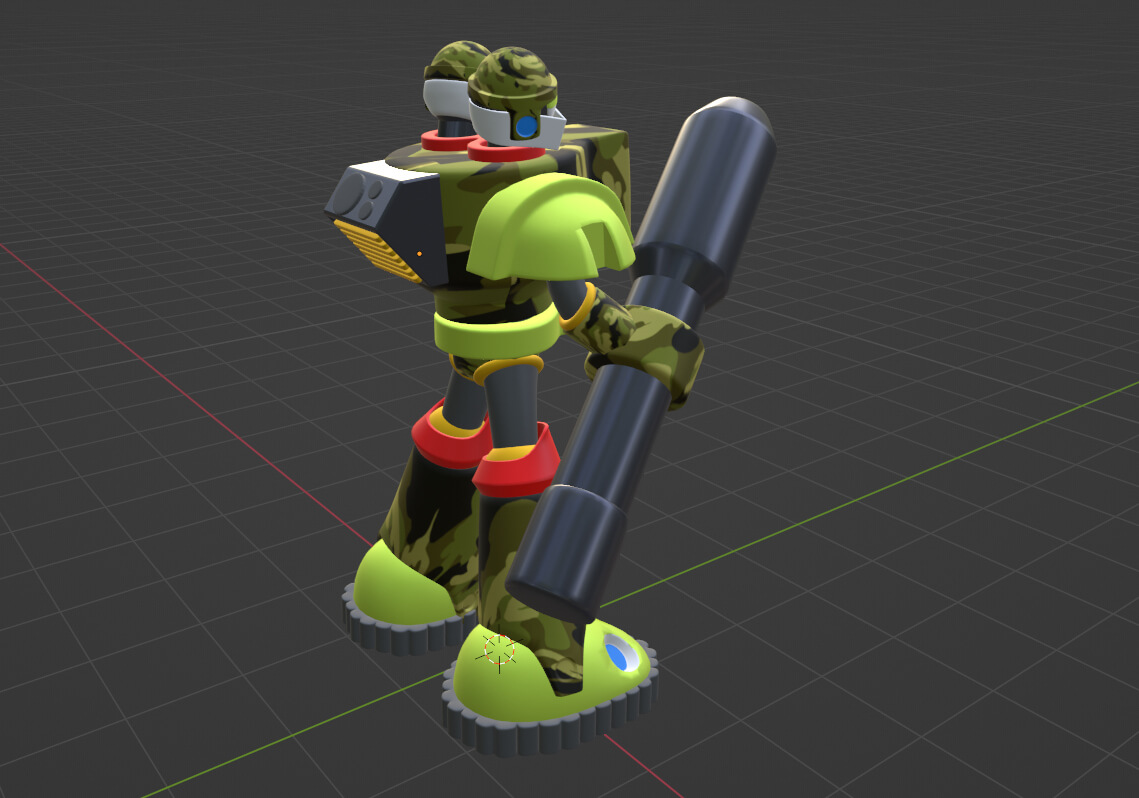 Searchman - Megaman 3D Model by Summerforce