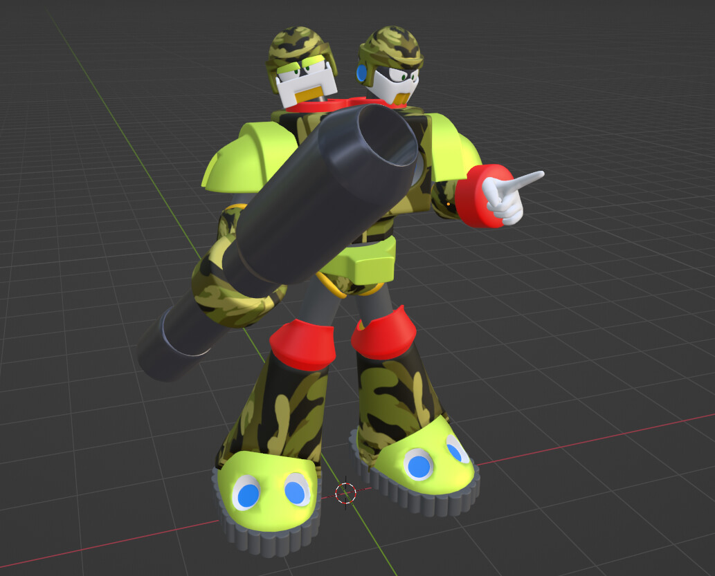 Searchman - Megaman 3D Model by Summerforce