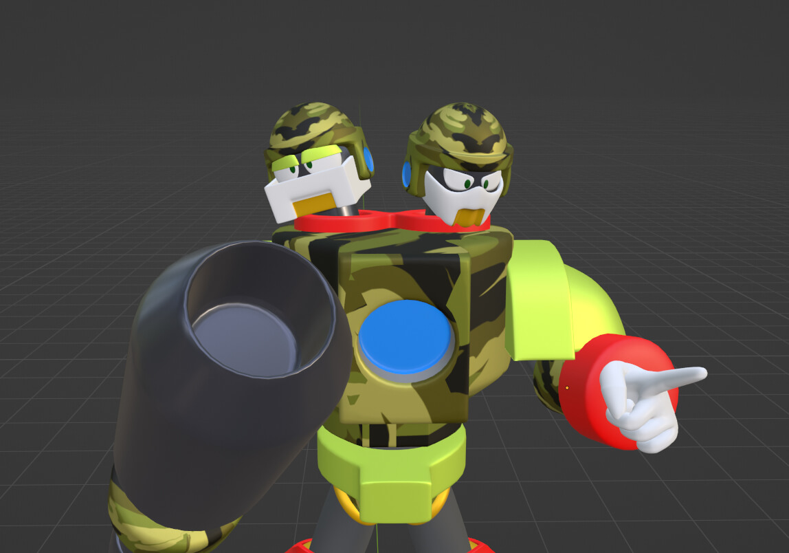 Searchman - Megaman 3D Model by Summerforce