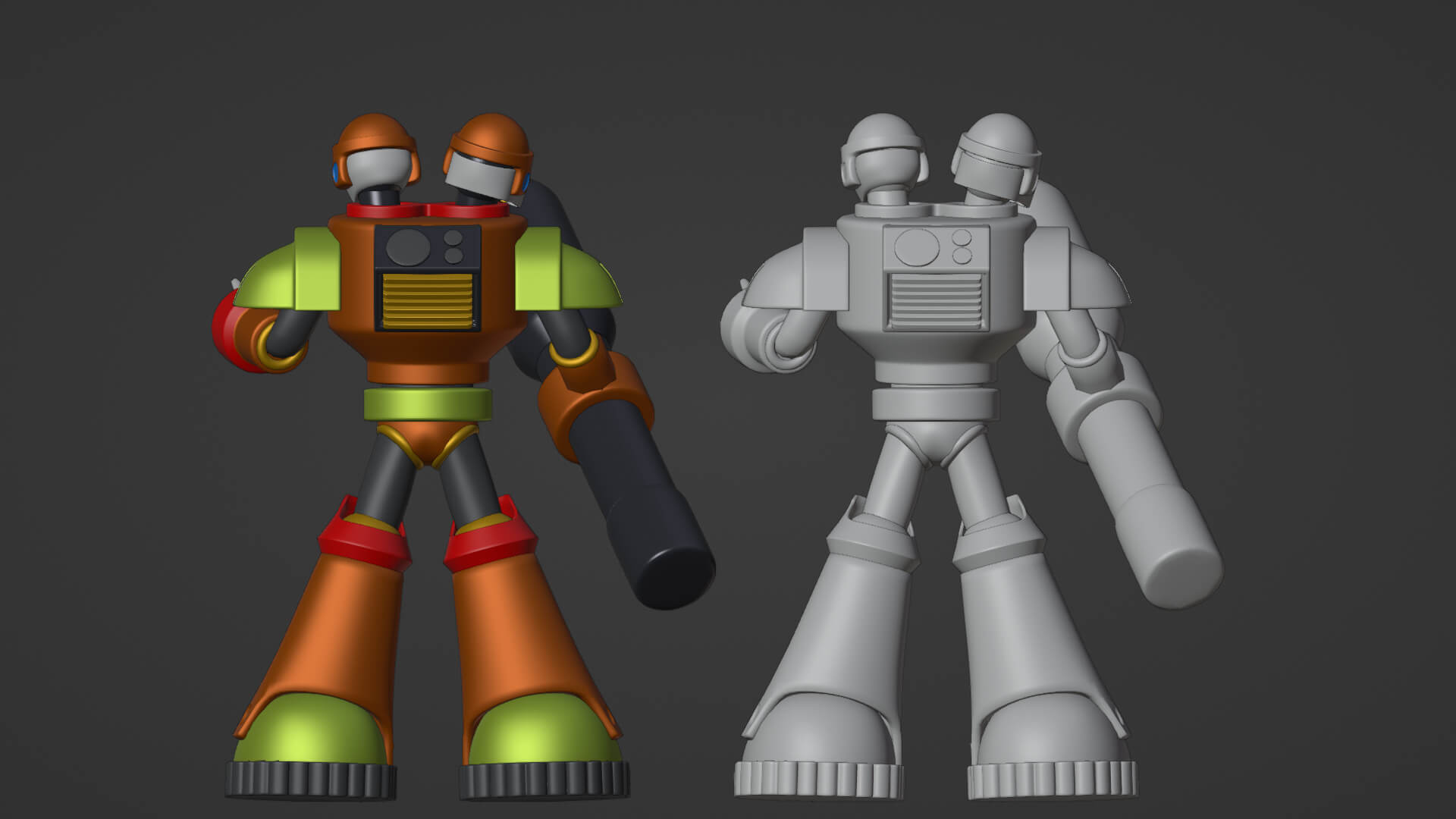 Searchman - Megaman 3D Model by Summerforce