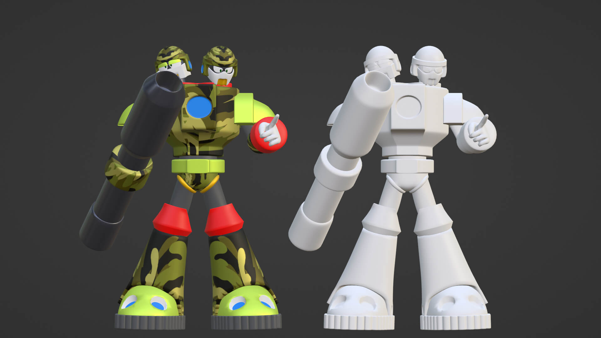 Searchman - Megaman 3D Model by Summerforce