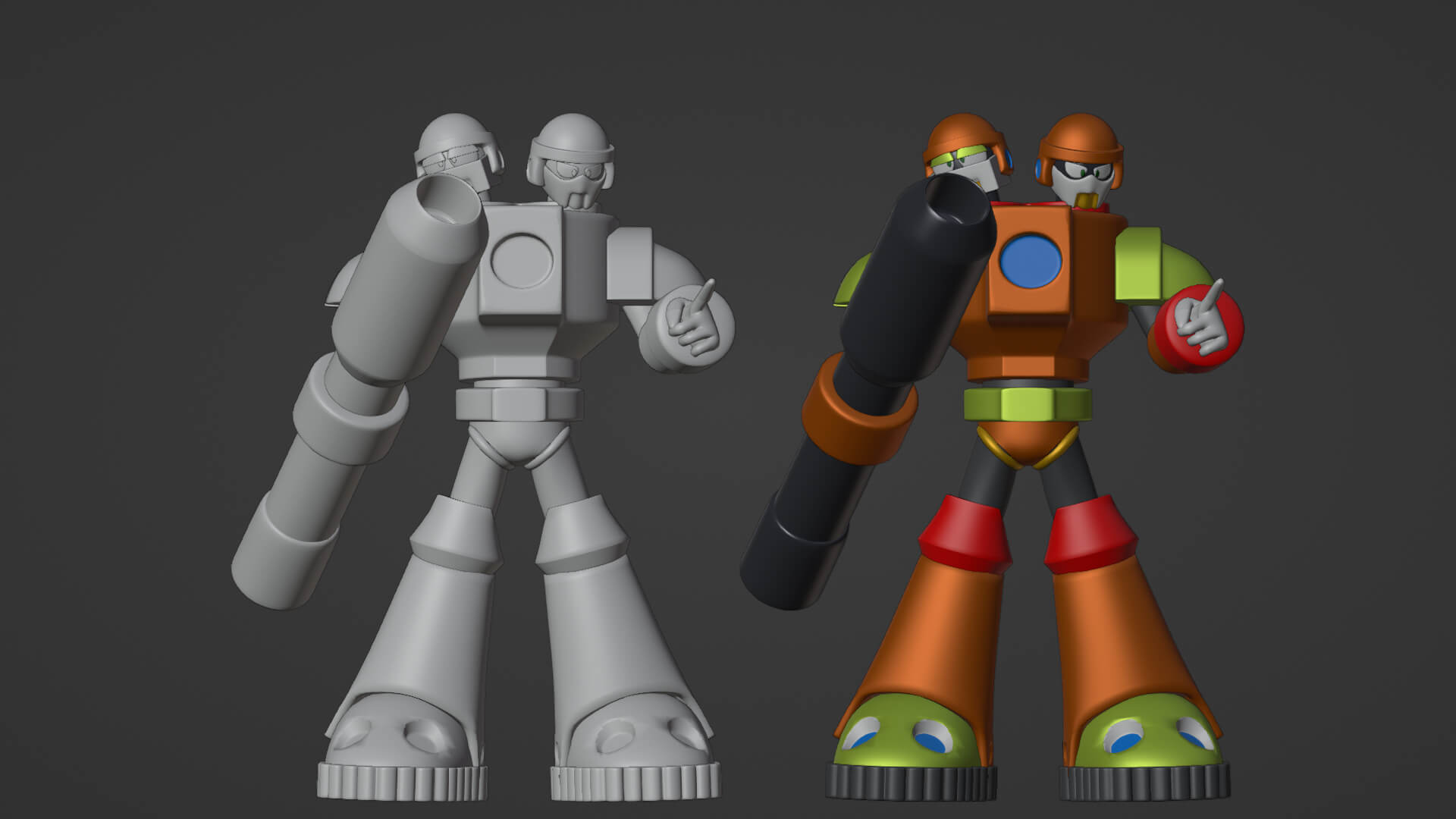 Searchman - Megaman 3D Model by Summerforce