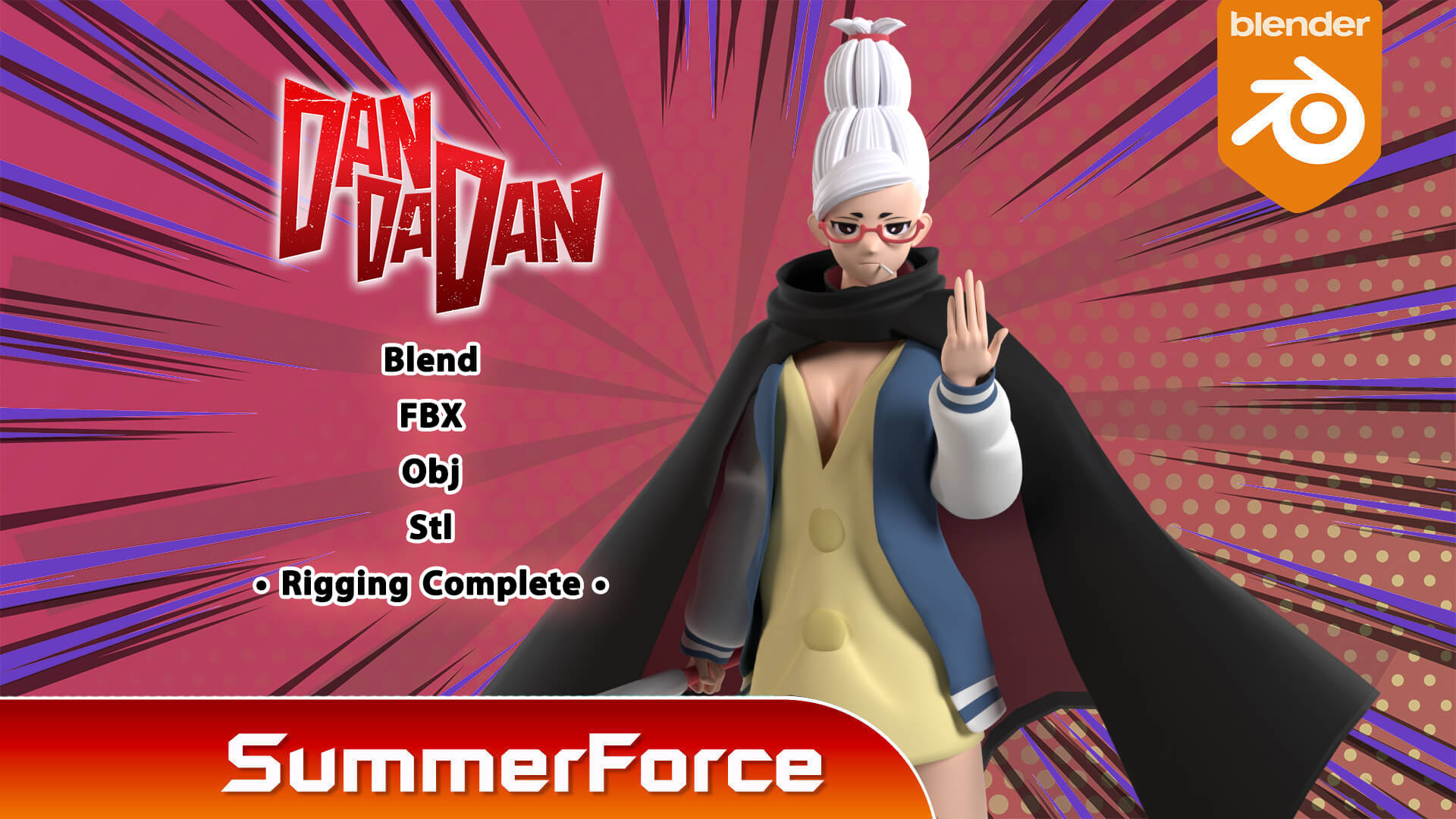 Seiko Ayase - Dandadan 3D Model by Summerforce