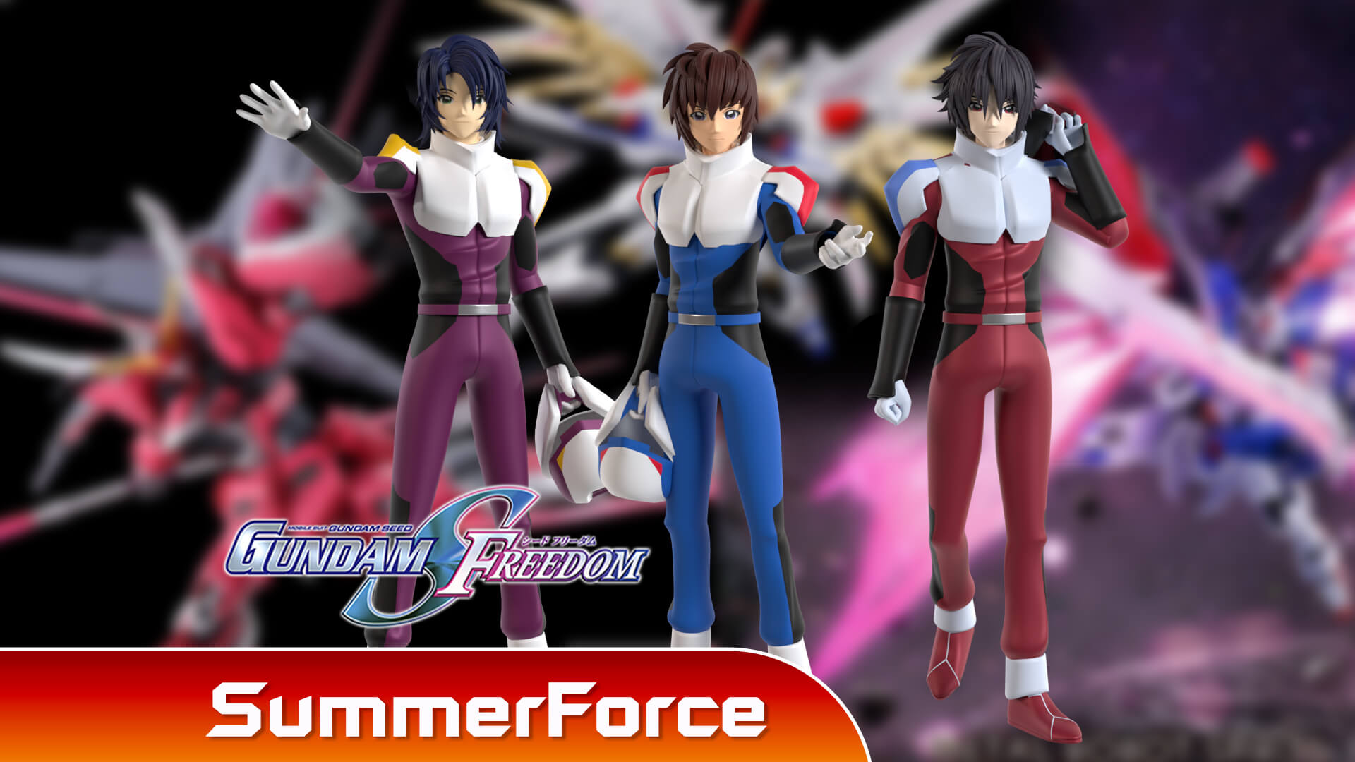 Shin Asuka - Gundam Seed Freedom 3D Model by Summerforce
