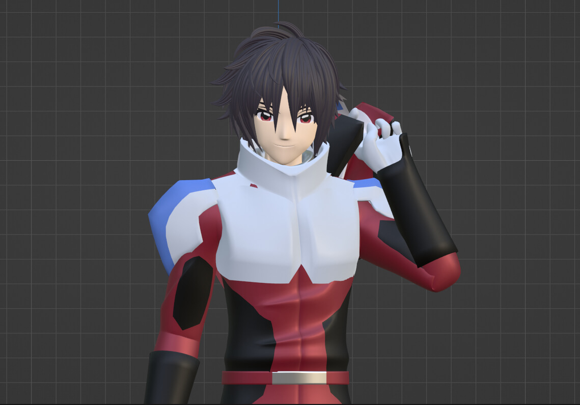 Shin Asuka - Gundam Seed Freedom 3D Model by Summerforce