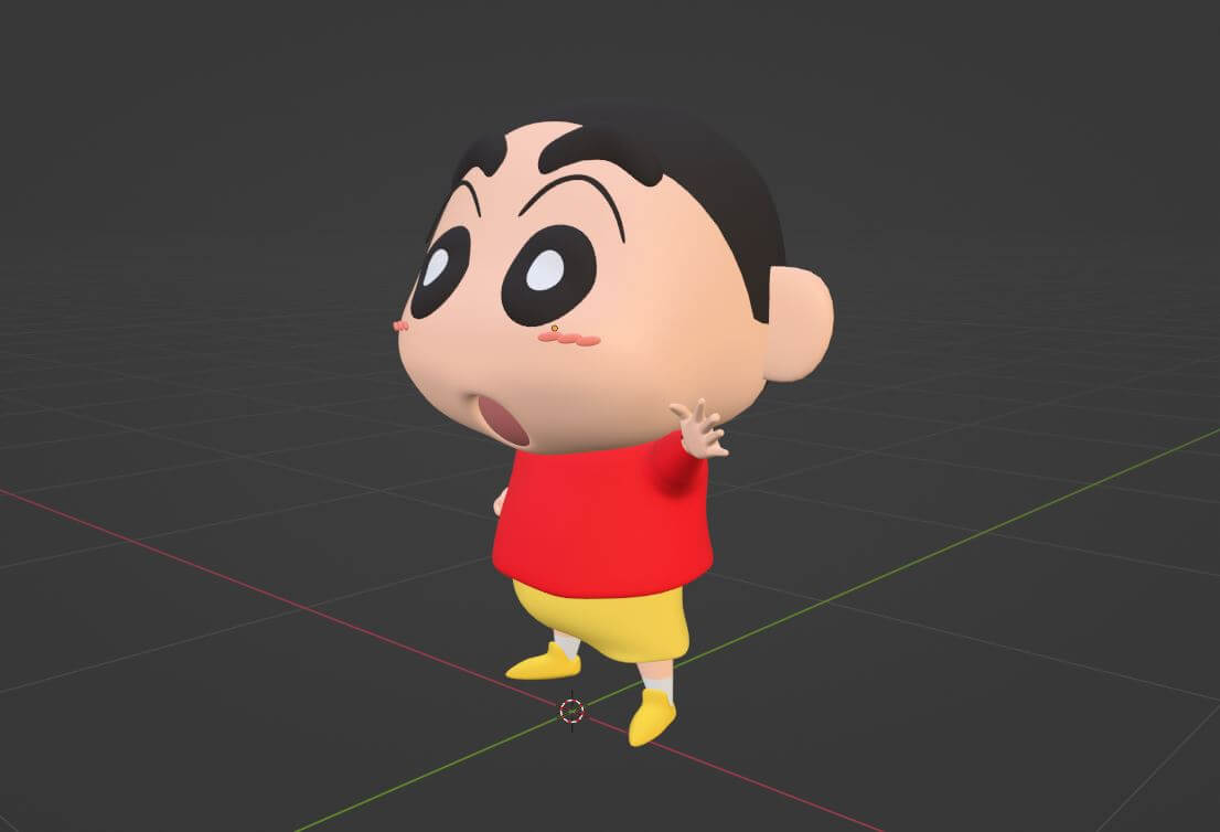 Shinchan - Crayon Shinchan 3D Model by Summerforce