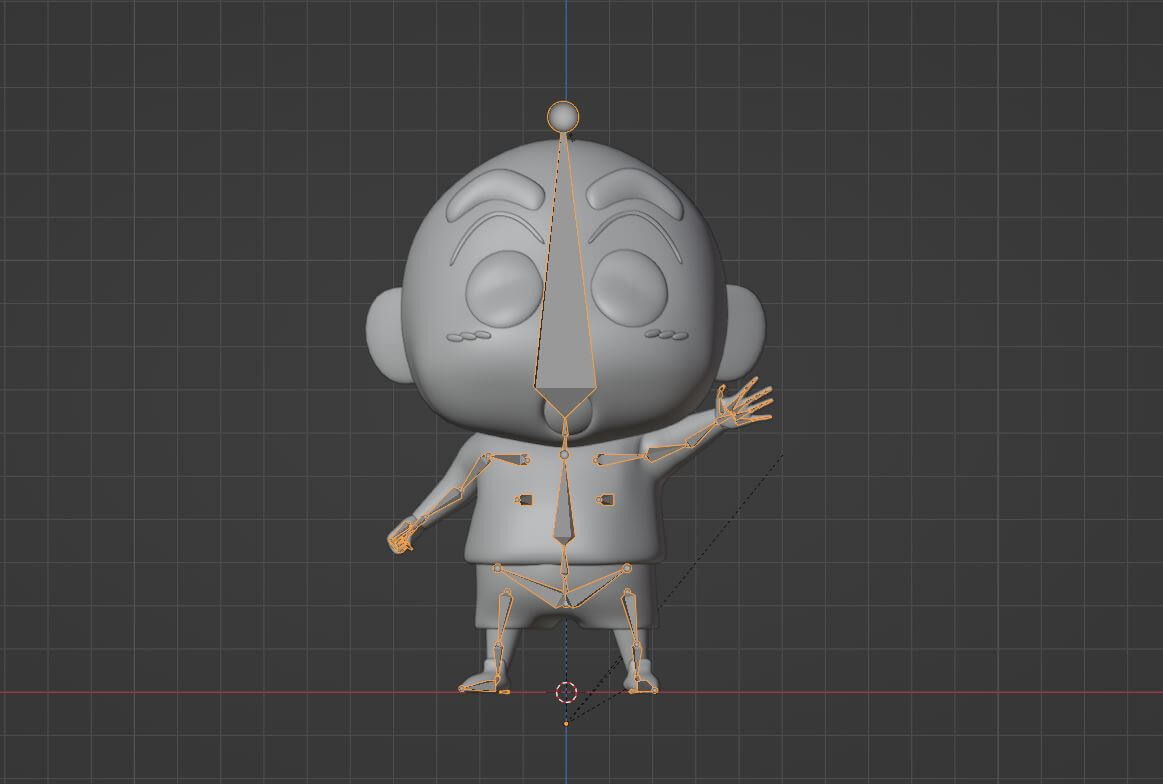 Shinchan - Crayon Shinchan 3D Model by Summerforce