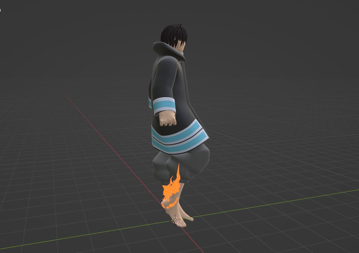 Shinra Kusakabe - Fire Force 3D Model by Summerforce