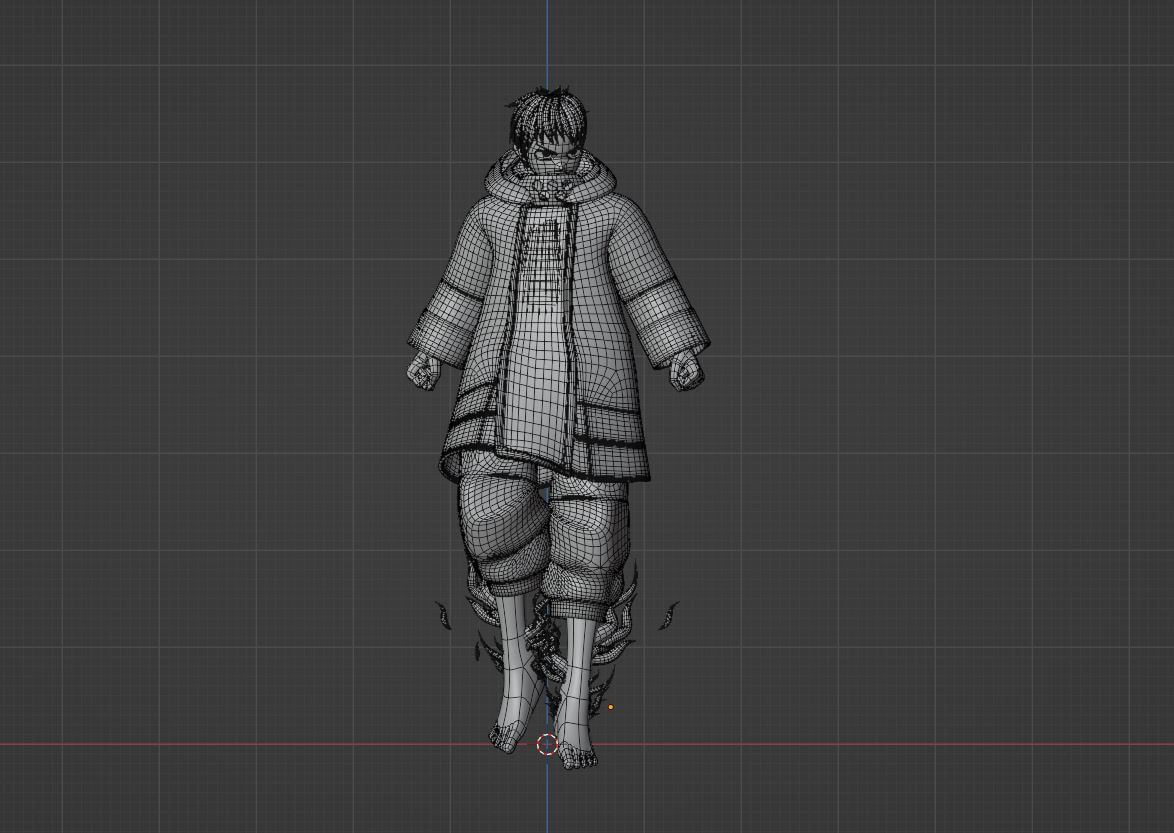 Shinra Kusakabe - Fire Force 3D Model by Summerforce