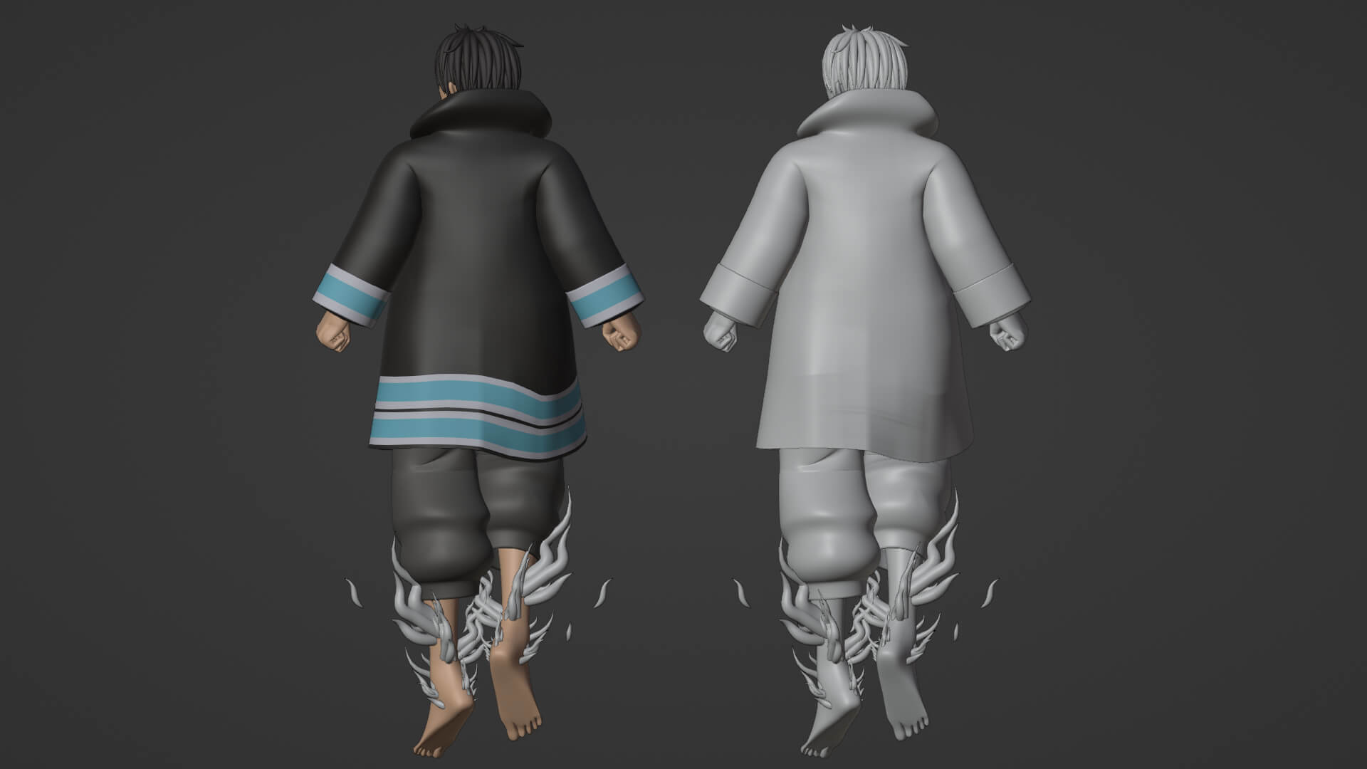 Shinra Kusakabe - Fire Force 3D Model by Summerforce