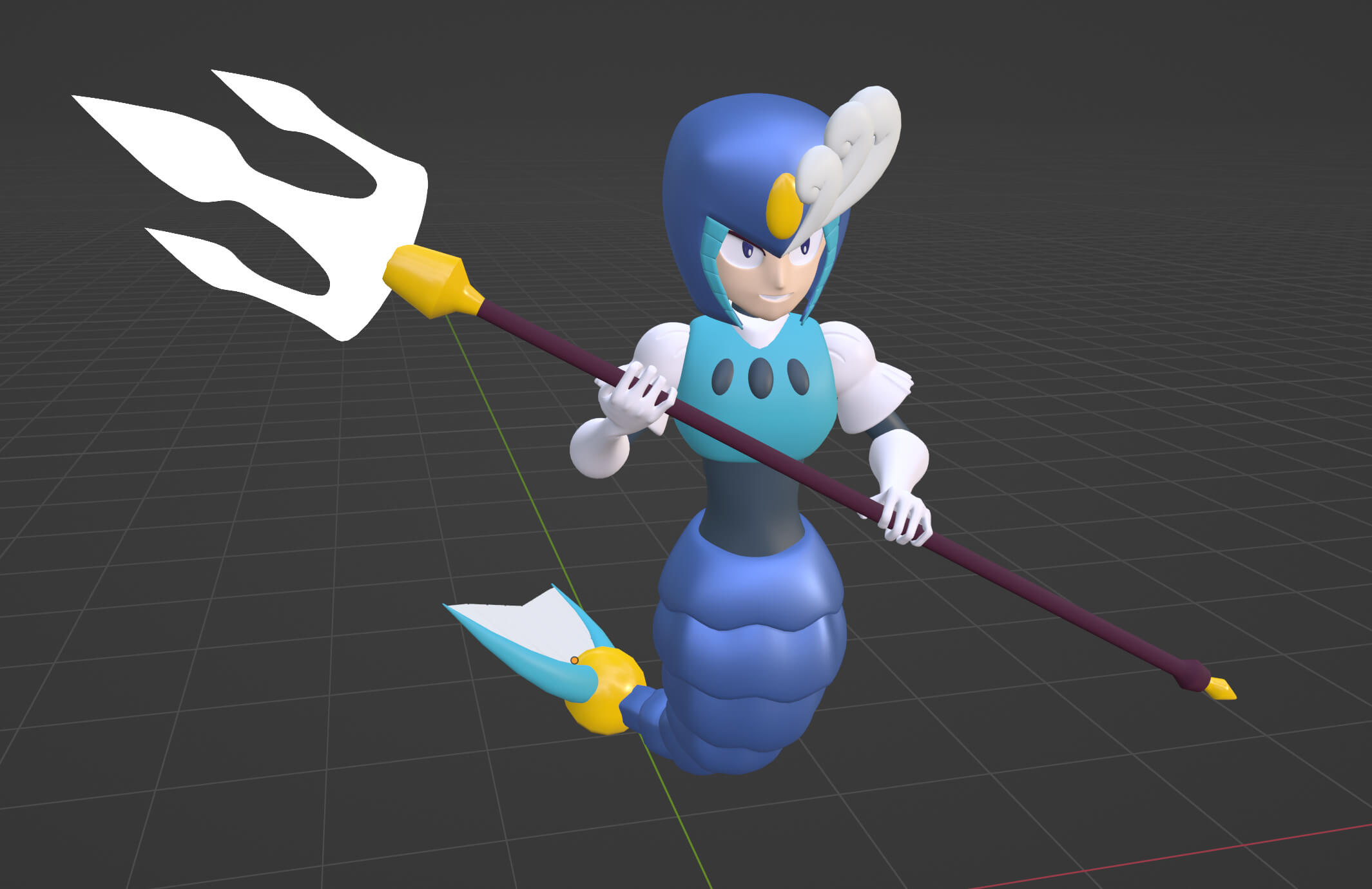 Splashwoman - Megaman 9 3D Model by Summerforce
