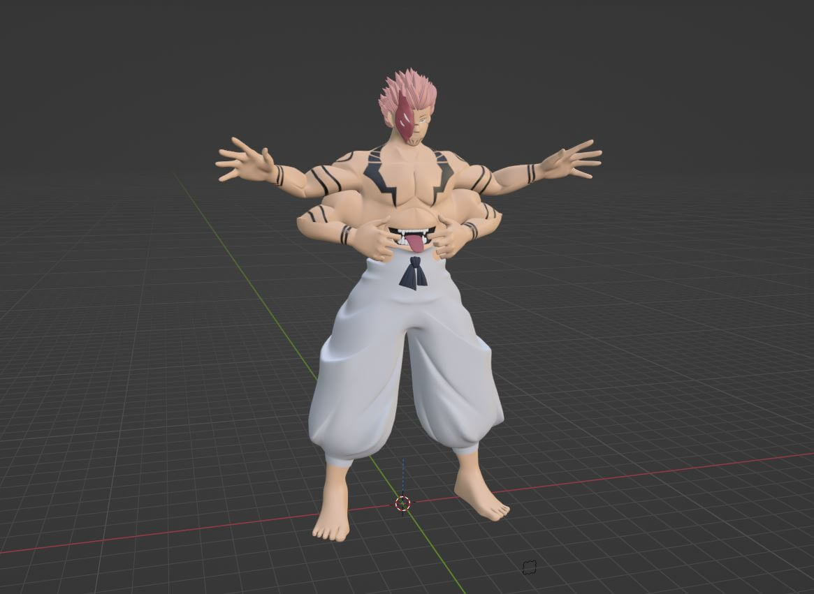 Sukuna True Form - Jujutsu Kaisen 3D Model by Summerforce