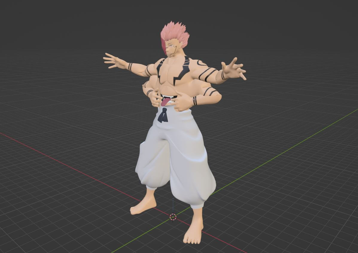 Sukuna True Form - Jujutsu Kaisen 3D Model by Summerforce