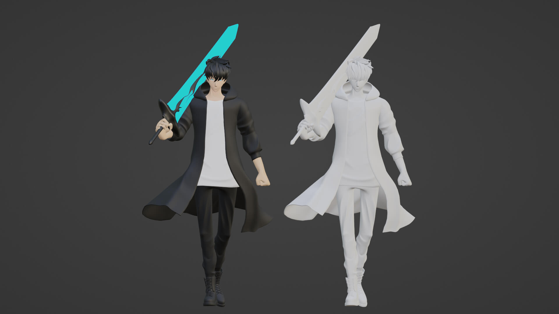 Sung Jinwoo - Solo Leveling 3D Model by Summerforce