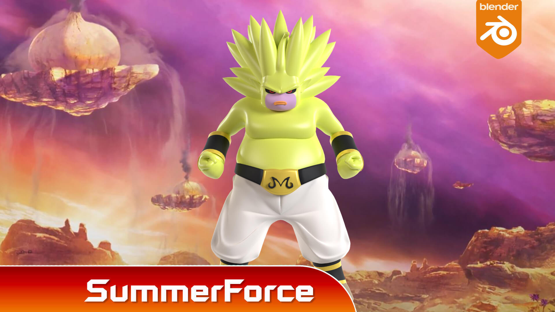 Super Majin Duu - Dragonball Daima 3D Model by Summerforce