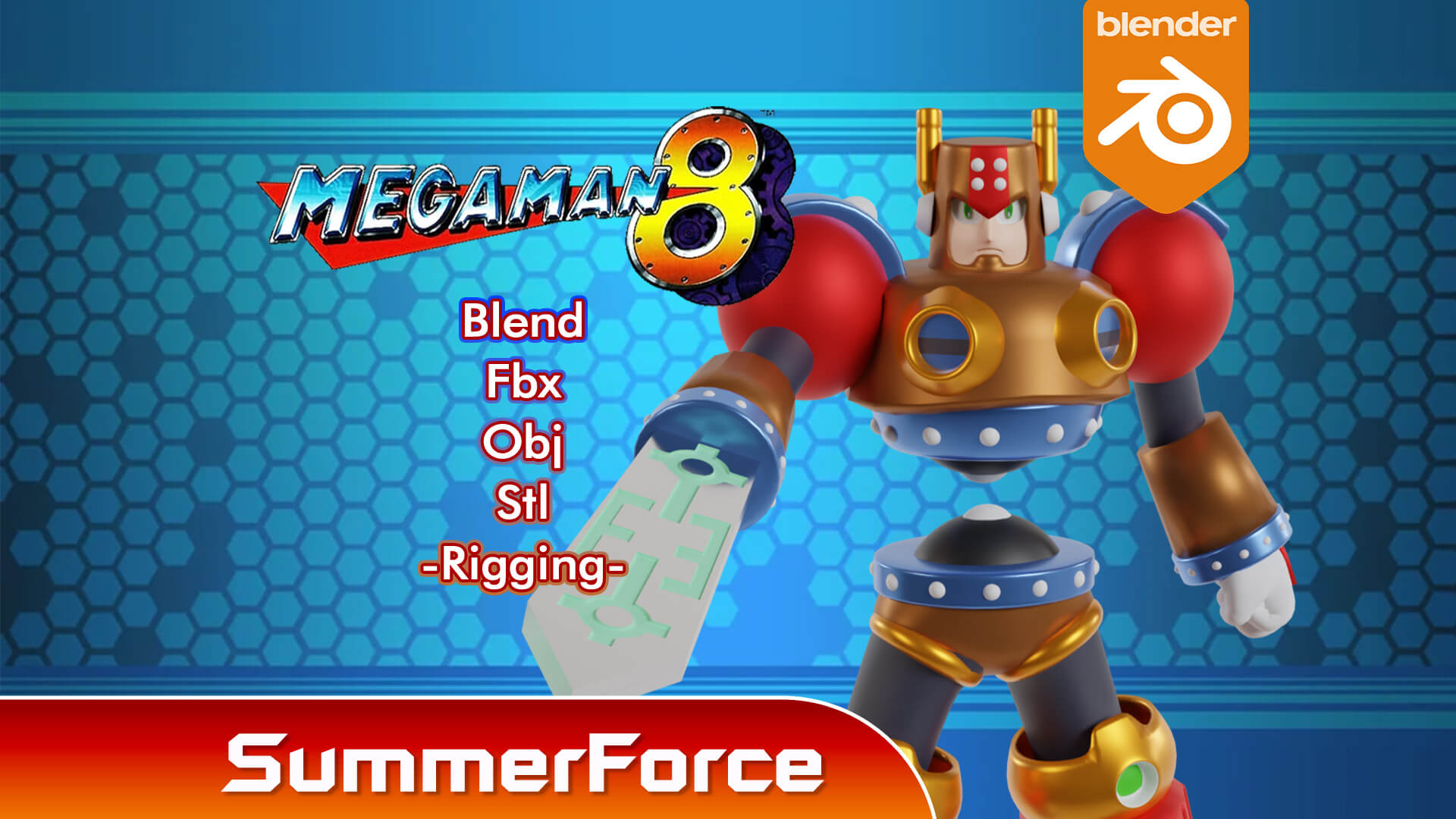 Swordman - Megaman 3D Model by Summerforce