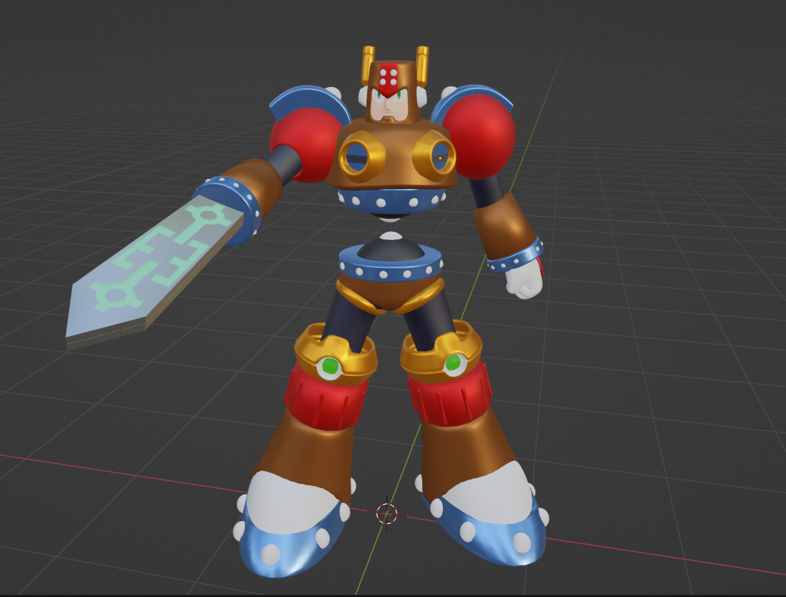 Swordman - Megaman 3D Model by Summerforce