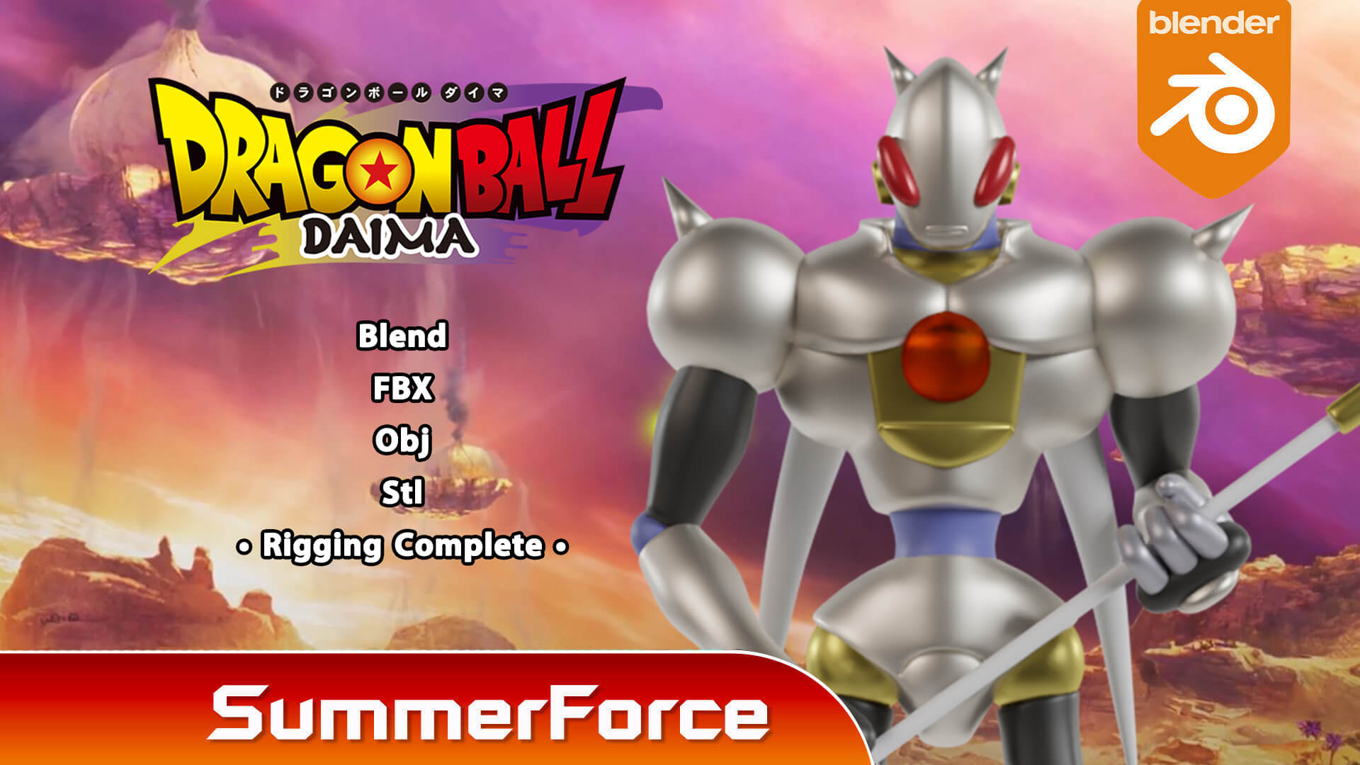 Tamagami Number Two - Dragonball Daima 3D Model by Summerforce