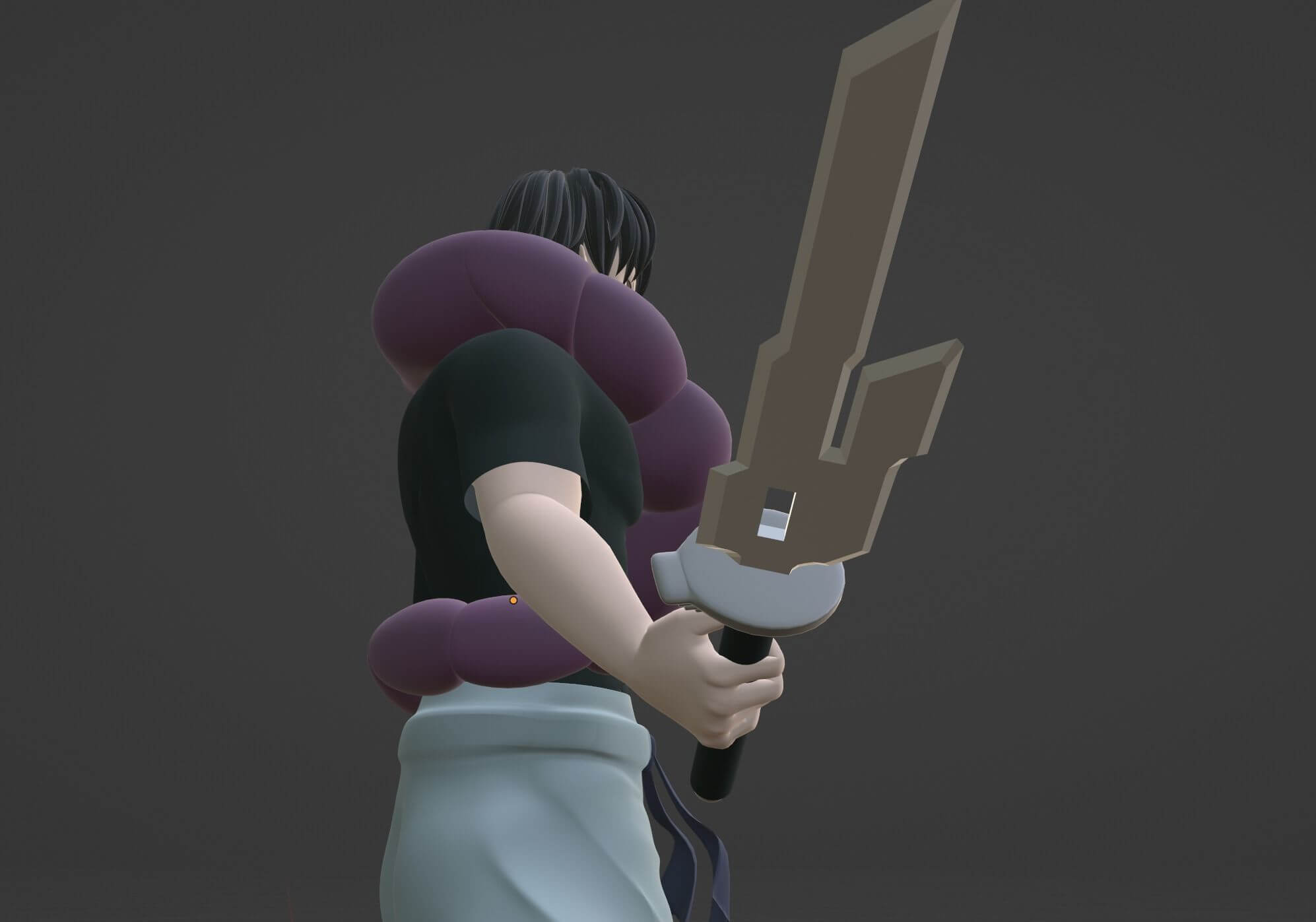 Toji Fushiguro - Jujutsu Kaisen 3D Model by Summerforce